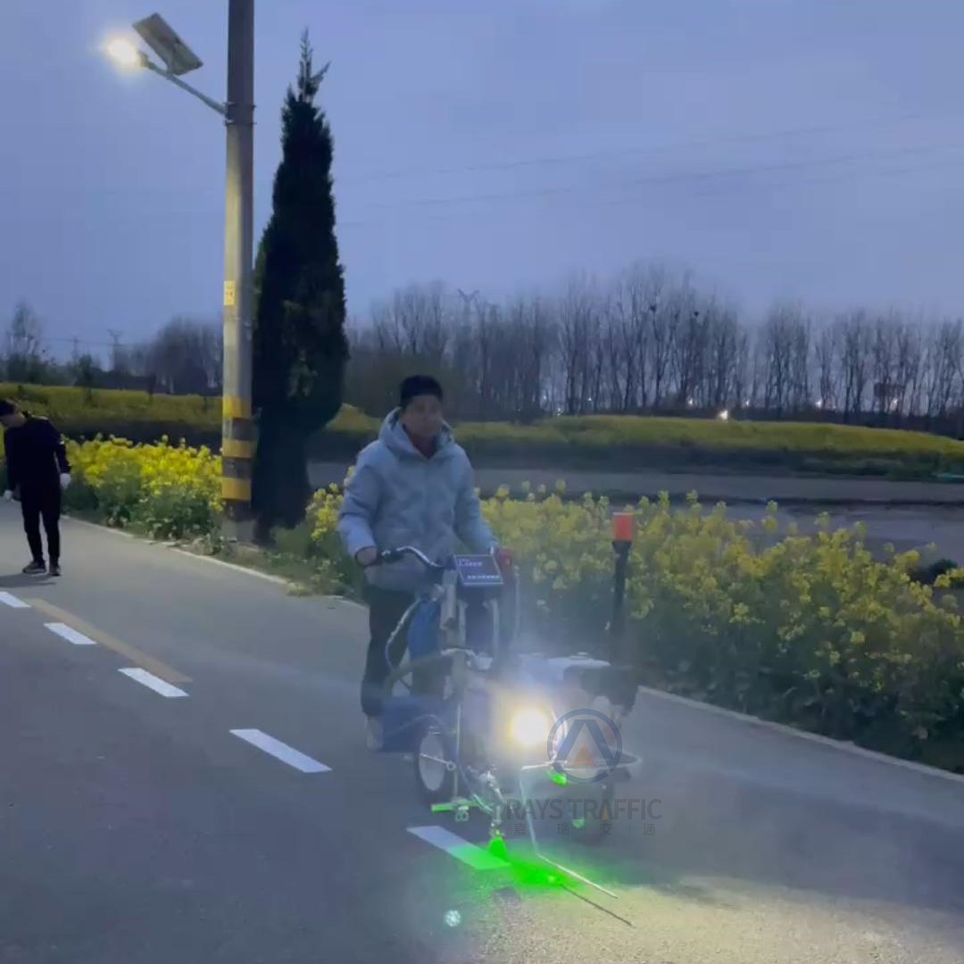 Cold Paint Road Marking Machine with Automatic Skip Line System